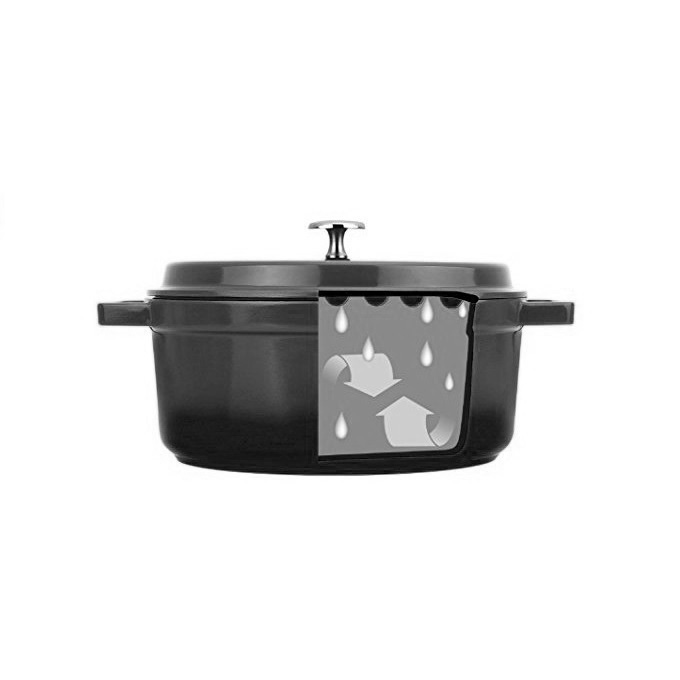 ΧΥΤΡΑ ΑΛΟΥΜΙΝΙΟΥ INDUCTION (Φ28cm) Μαύρη "Lacor"