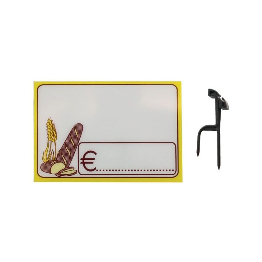 ΤΑΜΠΕΛΑΚΙ ΠΛΑΣΤΙΚΟ με Σταντ (9.5x6.5cm) 'ΑΡΤΟΠΟΙΗΜΑΤΑ' 'F&B'