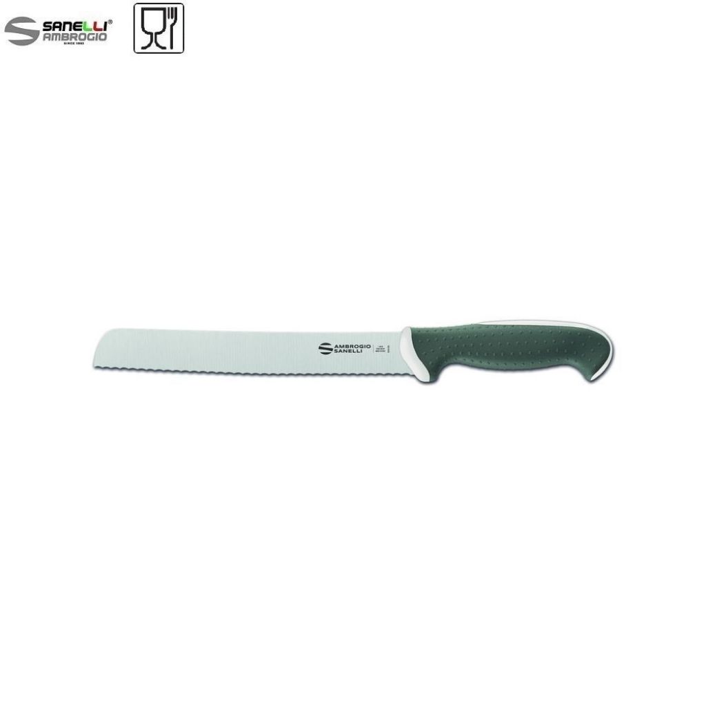 ΜΑΧΑΙΡΙ ΨΩΜΙΟΥ 21cm Sanelli Tecna Colore ΛΕΥΚΗ ΛΑΒΗ