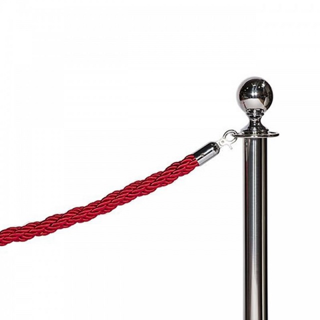 ΚΟΛΩΝΑΚΙ Διαχωριστικό INOX (Φ32Χ100cm) με Σφαιρική Κεφαλή