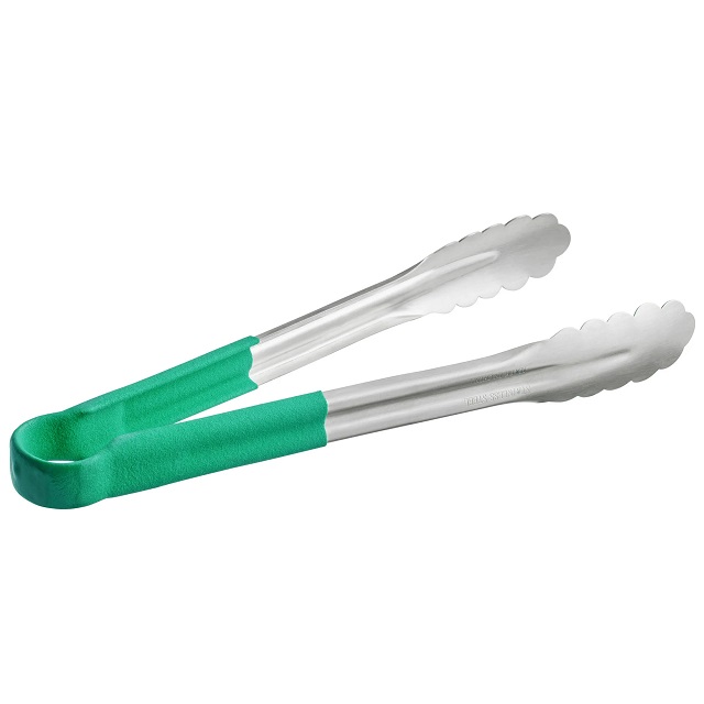 ΛΑΒΙΔΑ BBQ INOX (30cm) με Λαβή ΠΡΑΣΙΝΗ 'F&B'