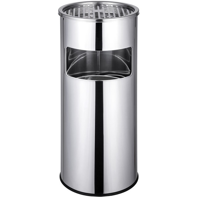 ΣΤΑΧΤΟΔΟΧΕΙΟ & ΧΑΡΤΟΔΟΧΕΙΟ INOX Επιδαπέδιο (Φ25xY61cm)