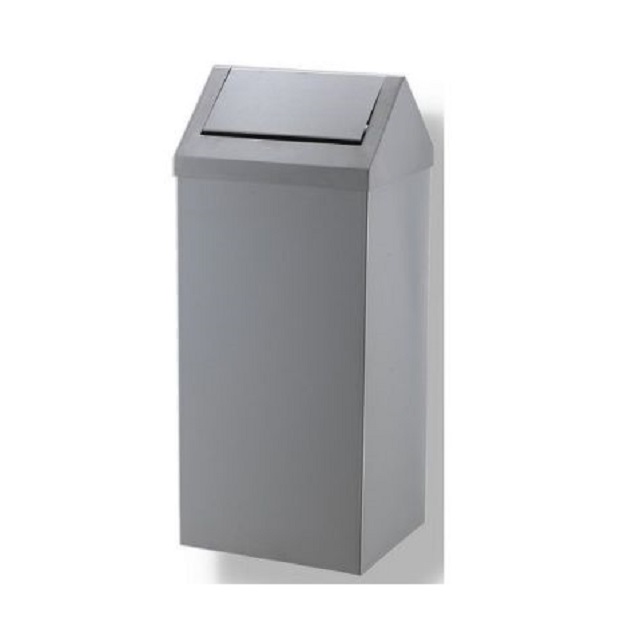 ΚΑΔΟΣ ΑΠΟΡΡΙΜΜΑΤΩΝ (45lt) INOX/ ΠΑΛΙΝΔΡΟΜΙΚΟ Καπάκι (35x30x56cm) 'F&B'