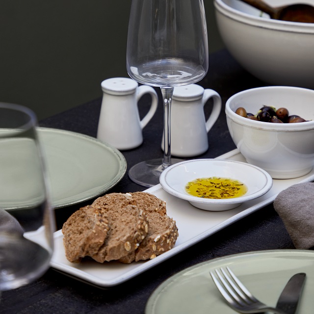 ΑΛΑΤΟΠΙΠΕΡΟ Stoneware ΛΕΥΚΟ Σετ 2Τ 'COSTA NOVA-Friso White'