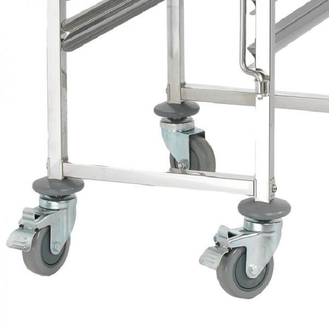 Τρόλεϋ INOX για ΤΑΨΙΑ 60x40cm (47x62x173cm) 15 Θέσεων 'F&B'