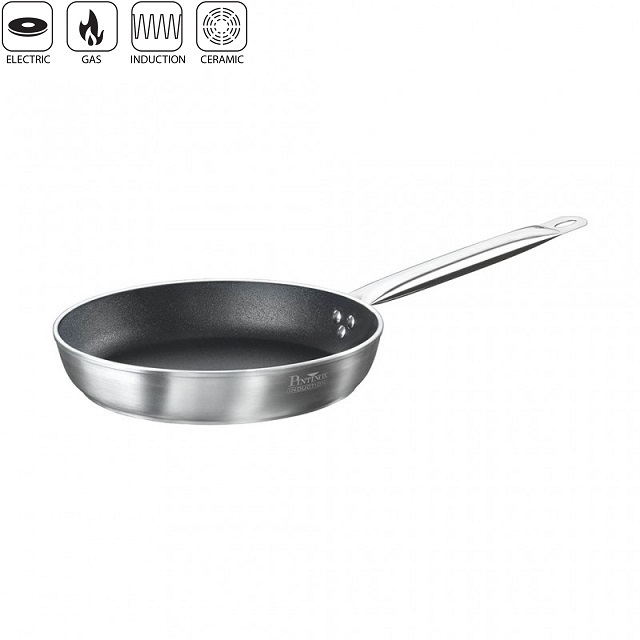 ΤΗΓΑΝΙ ΑΛΟΥΜΙΝΙΟΥ ΑΝΤΙΚΟΛΛΗΤΙΚΟ INDUCTION (4mm-Φ24cm) Λαβή INOX ...