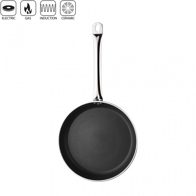 ΤΗΓΑΝΙ ΑΛΟΥΜΙΝΙΟΥ ΑΝΤΙΚΟΛΛΗΤΙΚΟ INDUCTION (4mm-Φ24cm) Λαβή INOX ...